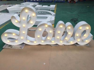 中国 調光可能はLEDの手紙ライト、結婚披露宴のためのラブ レター ライトをつけます 販売のため
