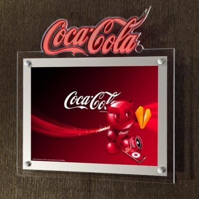 Cina Annunciando l'esposizione acrilica della scatola leggera della struttura LED fissata al muro per la decorazione domestica in vendita