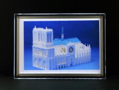 Cina Il cristallo di Lit del bordo ha condotto la struttura dell'esposizione retroilluminata, segno esile della scatola leggera del LED in vendita