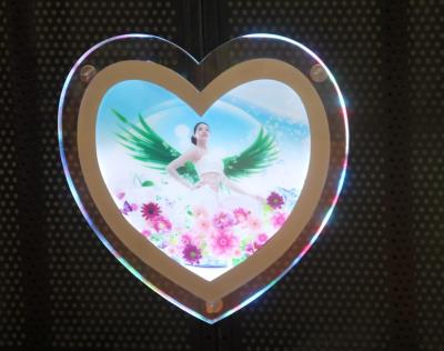 Cina Luminosità Frameless di cristallo della scatola leggera di fotografia di forma irregolare LED in vendita