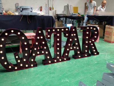 Cina Luci d'annata della lettera della tenda foranea di stile LED, luci illuminate di alfabeto della tenda foranea in vendita