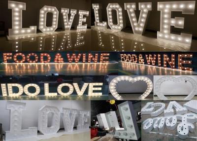 Cina La luce di amore della decorazione LED di nozze segna caricarsi con lettere della batteria di isolato in vendita