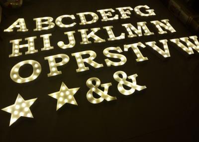 Cina Lettere luminose su ordinazione di nozze illuminate LED di alfabeti per la decorazione in vendita