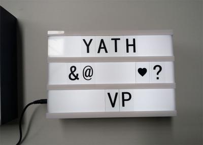 Cina Scatola leggera cinematografica esile con le lettere, contenitore leggero adorabile del LED di PVC Shell piccolo in vendita