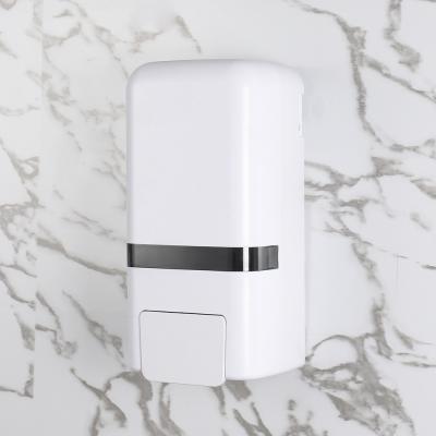 China White Alcohol Gel Dispenser Bathroom Accessories Set 2000ml Drop Liquid Foaming Hand Hotel Wall Soap Dispenser for sale