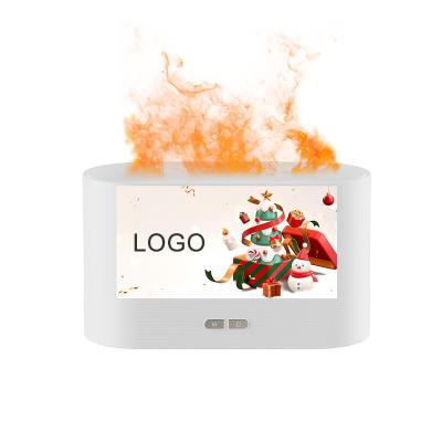 China Christmas Gifts 3D Flame Lamp Water Atomizer Mist 180ml Simulation Essential Oil Aroma Diffuser Air Humidifier Fire for sale