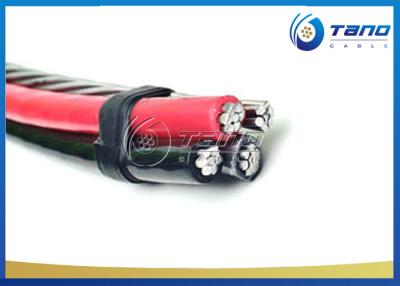 China 0.6 / 1 kV Overhead Service Drop Cable Four Cores Morgan Code With ACSR for sale