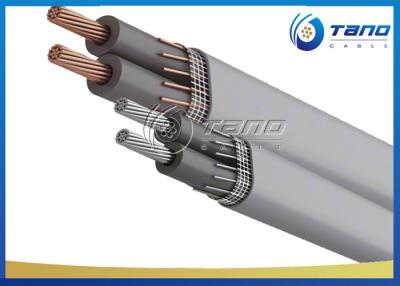 China 3 Core Straight Concentric Cable 6 AWG 2 AWG Aluminum Series 8000 Conductor for sale