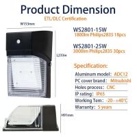 China Small Ip65 LED Wall Pack Light Photocell Motion Sensor Solar Wall Light for sale