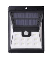 China Solar Motion Sensor LED Wall Light Powered Ip65 Outdoor Wall Lights for sale