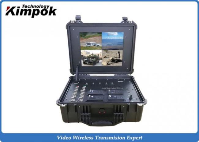 frequenza ultraelevata del mittente di dati di latenza 75ms video del UAV senza fili COFDM del trasmettitore e del ricevitore 200km