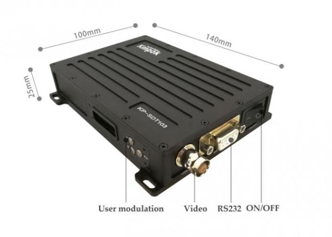 60km UAV Video Link Data Link 3W RF Output Lightweight COFDM Wireless Transmitter