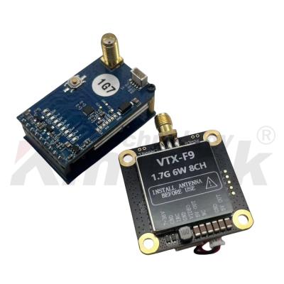 Cina 1.7G 6W Trasmettitore e ricevitore video wireless 8CH Supporto IRC Tramp 1.7G VTX VRX in vendita