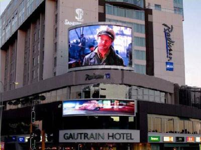 China Outdoor advertising P10 led display full color with steel cabinets,fixed installation for sale