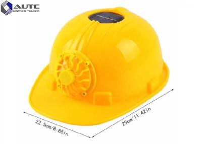 Cina Luci ricaricabili del fan LED di energia solare della luce 51-61cm del casco di sicurezza del PPE del lavoro in vendita