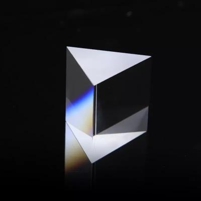 Cina 40 * 40 mm vetro ottico Bk7 / K9 spettrometro al quarzo prisma triangolare equilatero in vendita