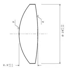 Cina Quarzo/lente della guida di luce lente convessa di Sapphire Material Optical Lenses Double in vendita