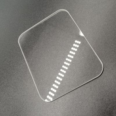 Cina Quadrato trasparente del borosilicato dello strato della guida di luce intorno alla finestra d'angolo di vetro ottici in vendita