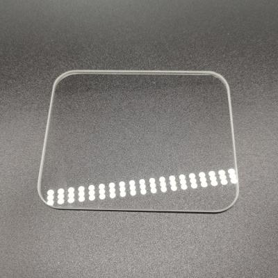 Cina Quadrato trasparente del borosilicato dello strato della guida di luce intorno alla finestra d'angolo di vetro ottici in vendita