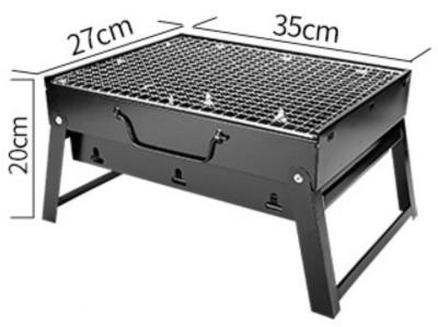 Cina griglia di campeggio piegante portatile all'aperto del carbone della griglia del barbecue della griglia di 35*27*19.5cm piccola in vendita