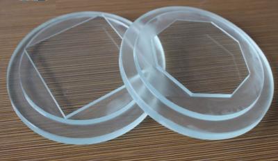 Cina 3 strati hanno temperato il giro ottico di vetro del grado di punto/la superficie regolare alto vetro borosilicato del quadrato in vendita