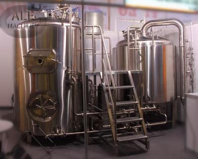 China AL-6HL Hotel used beer brewing equipment/beer brewing system/brewhouse/Commercial glycol jacket conical fermenter/bbt for sale