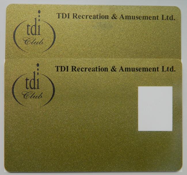 Close-up of NFC Smart Card showing chip details