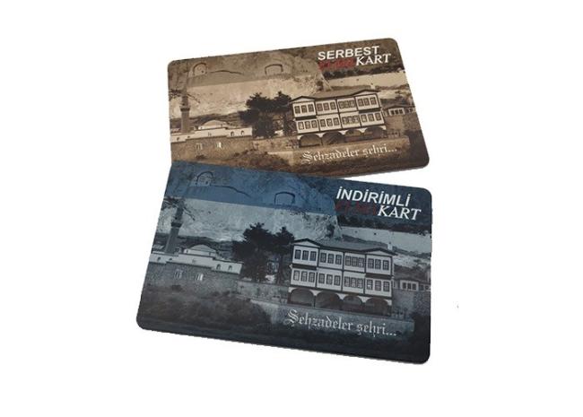 Custom RFID hotel key card sample with logo printing