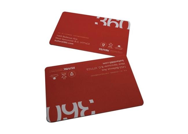 Close-up view of RFID key card