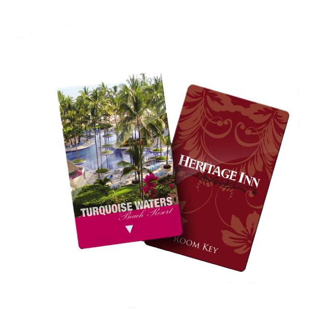 Custom printed RFID key card sample