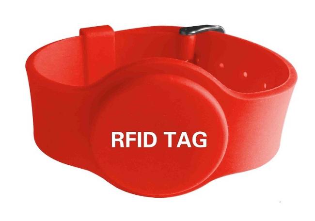 ISO 14443 A RFID wristband in multiple colors