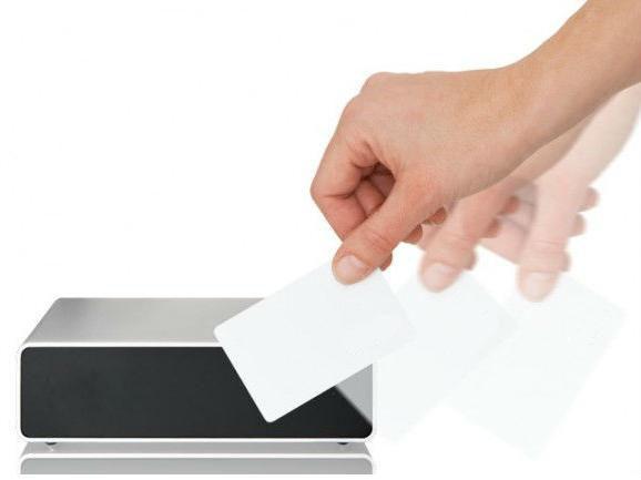 RFID NFC Chip Card side view showing thickness