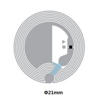 China Electronic 213 Chip HF RFID Inlay NFC Programmable Tags - 13.56MHz Frequency, 21mm Diameter, PET Material for sale