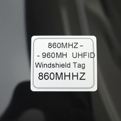 China 860MHZ - 960MHZ UHF RFID Windshield Tag Number Printing Labeling for sale