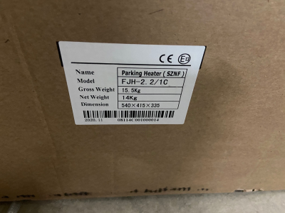 Cina JP Cooking Equipment for Motorhome Marine Installation 2200w Diesel 12V with Cover Energy Saving Two Years Warranty in vendita