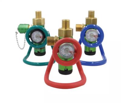 China Green Portable Oxygen Regulator PC Integrate Cylinder Valve for sale