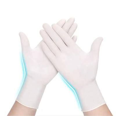 Cina Rubber Latex Sterile Disposable Examination Gloves 14.6 * 11.5cm For Hospital in vendita