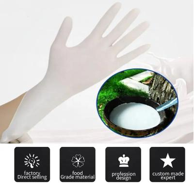 Cina Rubber Latex Sterile Disposable Examination Gloves 14.6 * 11.5cm For Hospital in vendita