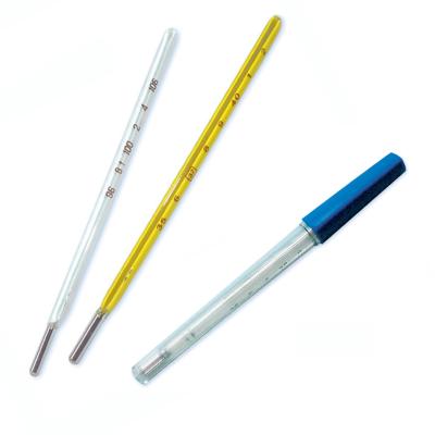 China Rectale 32c-Glas Medische Thermometer Vloeibaar Mercury Oral Te koop