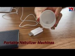 Handheld Portable Nebulizer Machines 3V USB Rechargeable ABS Material