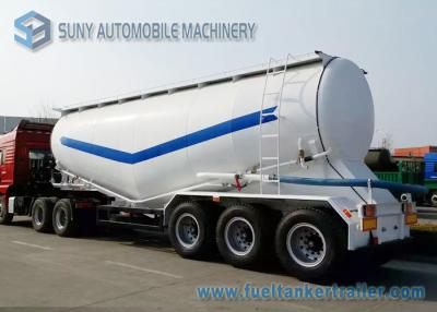 China Aluminum / Mild Steel Cement Powder Dry Bulk Tank Trailer 40m3 for sale