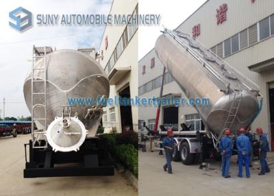 中国 乾燥したバルク タンク トレーラーの食品等級をひっくり返す 2 車軸 45m3 はタンカーのトレーラーを半粉にします 販売のため