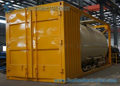 China Professional Horizontal Cement Tank Container 20FT Dry Bulk Tanker GB/T16563-1996 for sale
