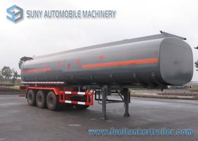 China Customized Oil Tank Trailer 42000L Trapezoid Alcohol Chemical Tank Trailer 0.9 Bar for sale