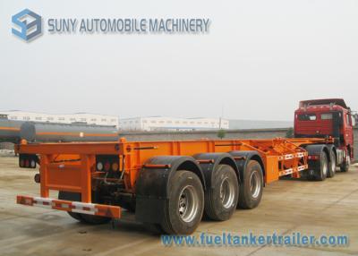 China Custom Q235 / Q345 40 Foot Flatbed Semi Trailer 50 Ton For Transportation for sale
