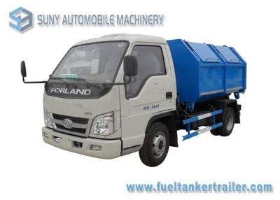 China Foton 3 - 4m3 4x2 van de Diesel de Vuilnisauto's 2 Assen 103hp Wapenhaak Te koop