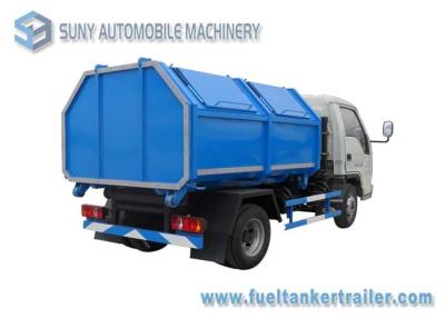 China Foton 3 - 4m3 4x2 van de Diesel de Vuilnisauto's 2 Assen 103hp Wapenhaak Te koop