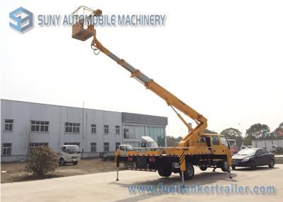 중국 ISUZU 600P 고도 가동 트럭 공중 플래트홈 트럭 두 배 줄 오두막 판매용