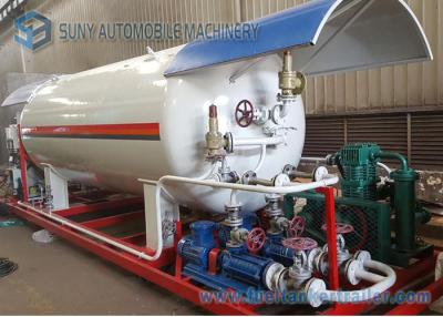 Cina Stazione di servizio di scivolo dell'autocisterna 10tons GPL del gas di scivolo del camion di semirimorchio cisterna di GPL 20000l GPL in vendita