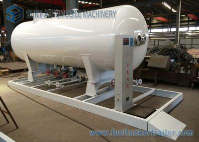 Cina Stazione di servizio di scivolo dell'autocisterna 10tons GPL del gas di scivolo del camion di semirimorchio cisterna di GPL 20000l GPL in vendita